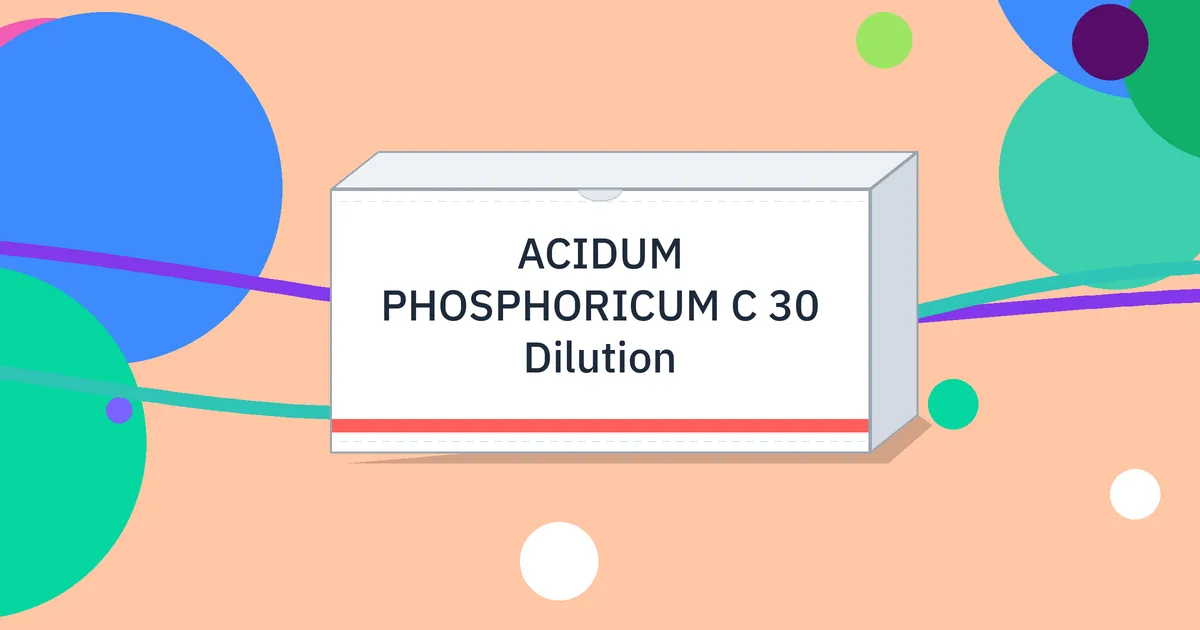 Symbolbild: Packung mit der Aufschrift ACIDUM PHOSPHORICUM C 30 Dilution (PZN 07157118) – Verfügbarkeit und Bezug in Apotheken in Frankfurt am Main