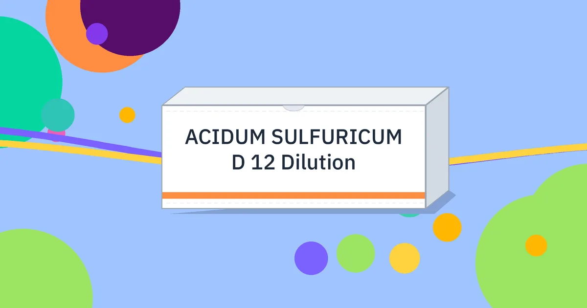 Symbolbild: Packung mit der Aufschrift ACIDUM SULFURICUM D 12 Dilution (PZN 02605581) – Verfügbarkeit und Bezug in Apotheken in Frankfurt am Main