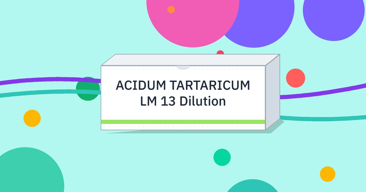 Symbolbild: Packung mit der Aufschrift ACIDUM TARTARICUM LM 13 Dilution (PZN 13286653) – Verfügbarkeit und Bezug in Apotheken in Frankfurt am Main