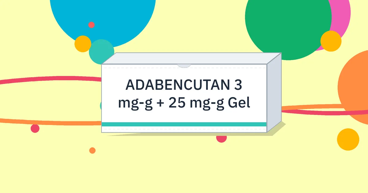Symbolbild: Packung mit der Aufschrift ADABENCUTAN 3 mg-g + 25 mg-g Gel (PZN 19802357) – Verfügbarkeit und Bezug in Apotheken in Frankfurt am Main