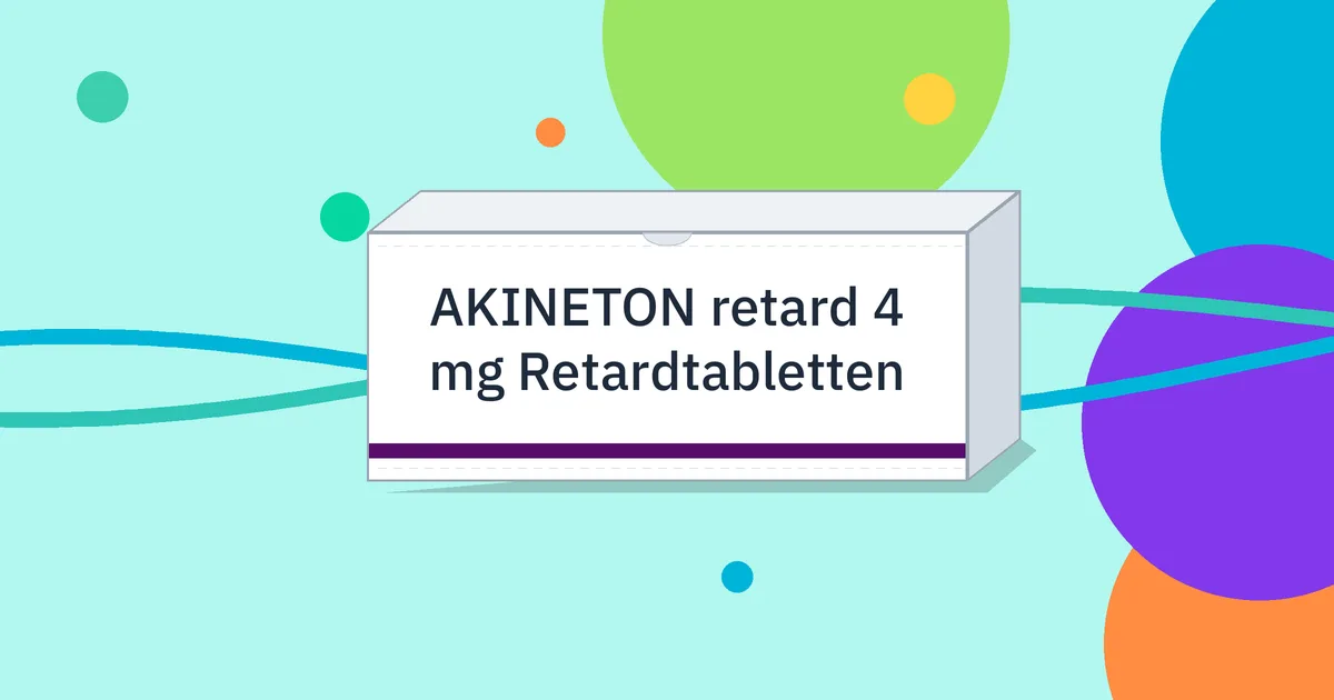 Symbolbild: Packung mit der Aufschrift AKINETON retard 4 mg Retardtabletten (PZN 04954593) – Verfügbarkeit und Bezug in Apotheken in Frankfurt am Main
