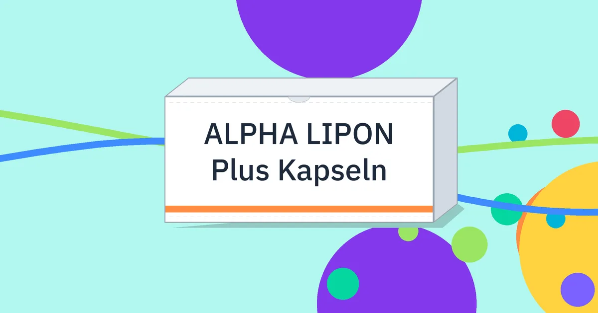 Symbolbild: Packung mit der Aufschrift ALPHA LIPON Plus Kapseln (PZN 16954492) – Verfügbarkeit und Bezug in Apotheken in Frankfurt am Main