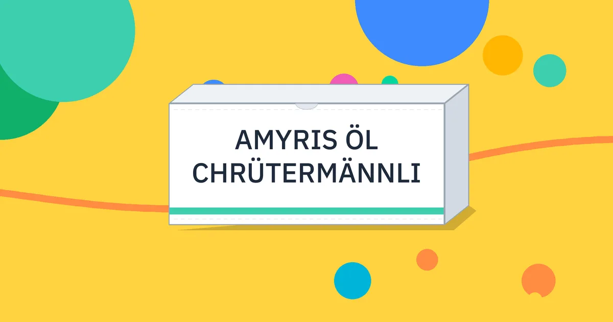 Symbolbild: Packung mit der Aufschrift AMYRIS ÖL CHRÜTERMÄNNLI (PZN 07196288) – Verfügbarkeit und Bezug in Apotheken in Frankfurt am Main