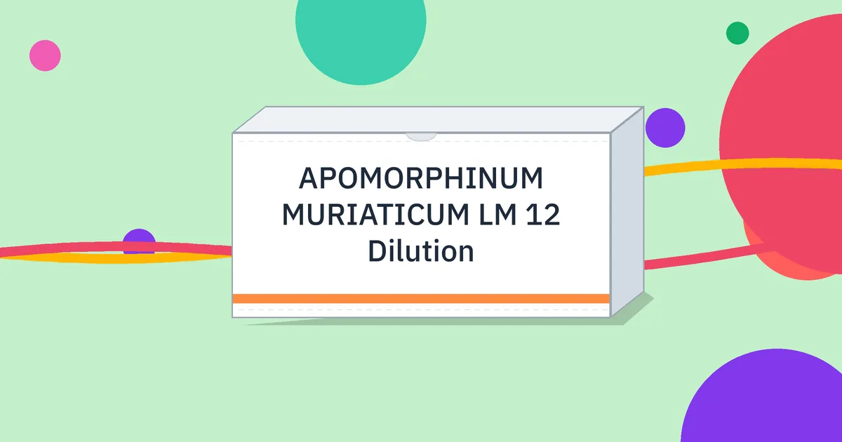 Symbolbild: Packung mit der Aufschrift APOMORPHINUM MURIATICUM LM 12 Dilution (PZN 13381133) – Verfügbarkeit und Bezug in Apotheken in Frankfurt am Main