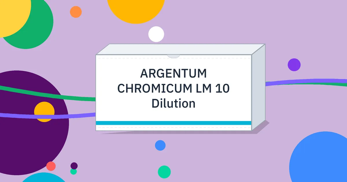 Symbolbild: Packung mit der Aufschrift ARGENTUM CHROMICUM LM 10 Dilution (PZN 13389459) – Verfügbarkeit und Bezug in Apotheken in Frankfurt am Main