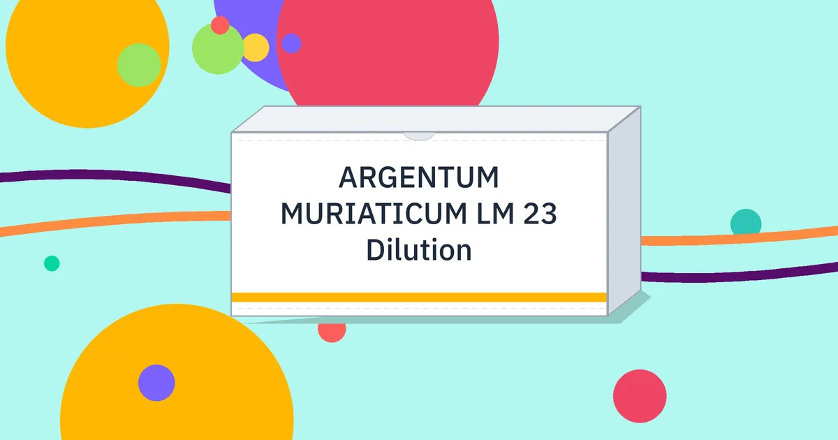 Symbolbild: Packung mit der Aufschrift ARGENTUM MURIATICUM LM 23 Dilution (PZN 12768344) – Verfügbarkeit und Bezug in Apotheken in Frankfurt am Main