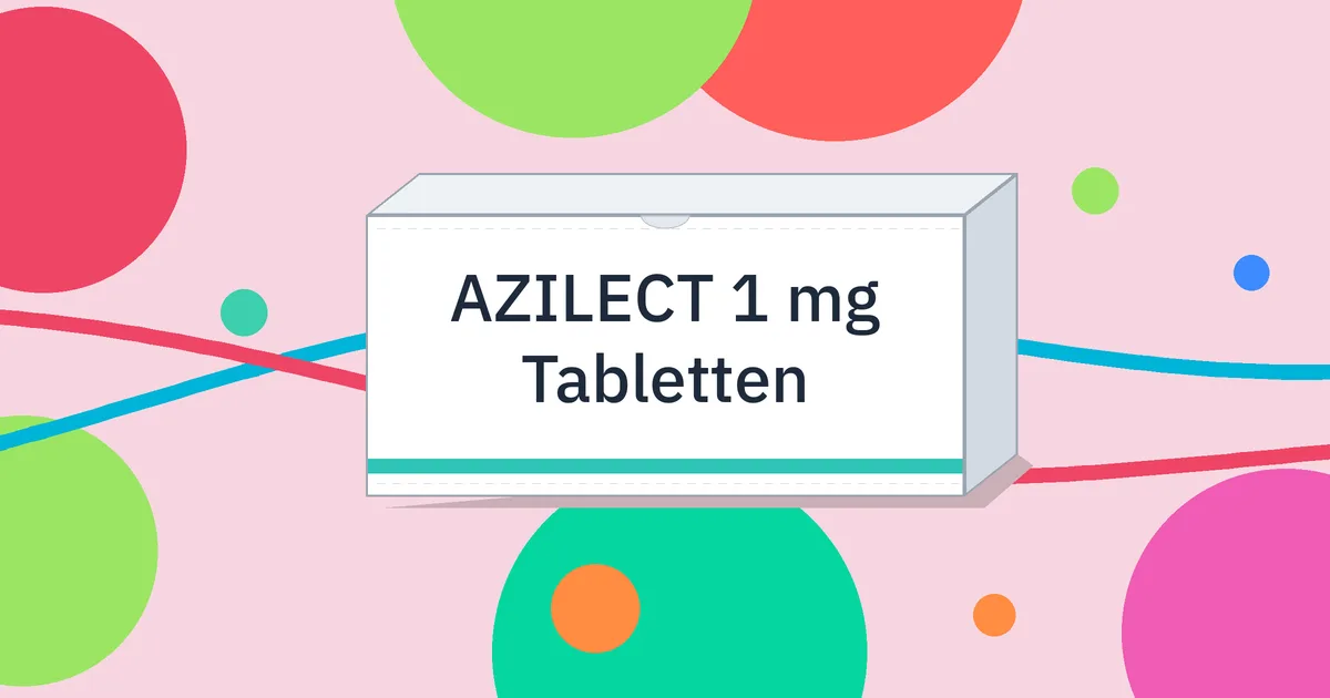 Symbolbild: Packung mit der Aufschrift AZILECT 1 mg Tabletten (PZN 05500517) – Verfügbarkeit und Bezug in Apotheken in Frankfurt am Main