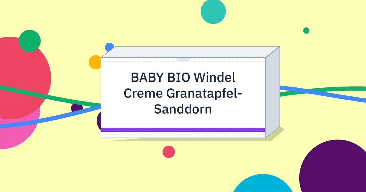 Symbolbild: Packung mit der Aufschrift BABY BIO Windel Creme Granatapfel-Sanddorn (PZN 10994421) – Verfügbarkeit und Bezug in Apotheken in Frankfurt am Main