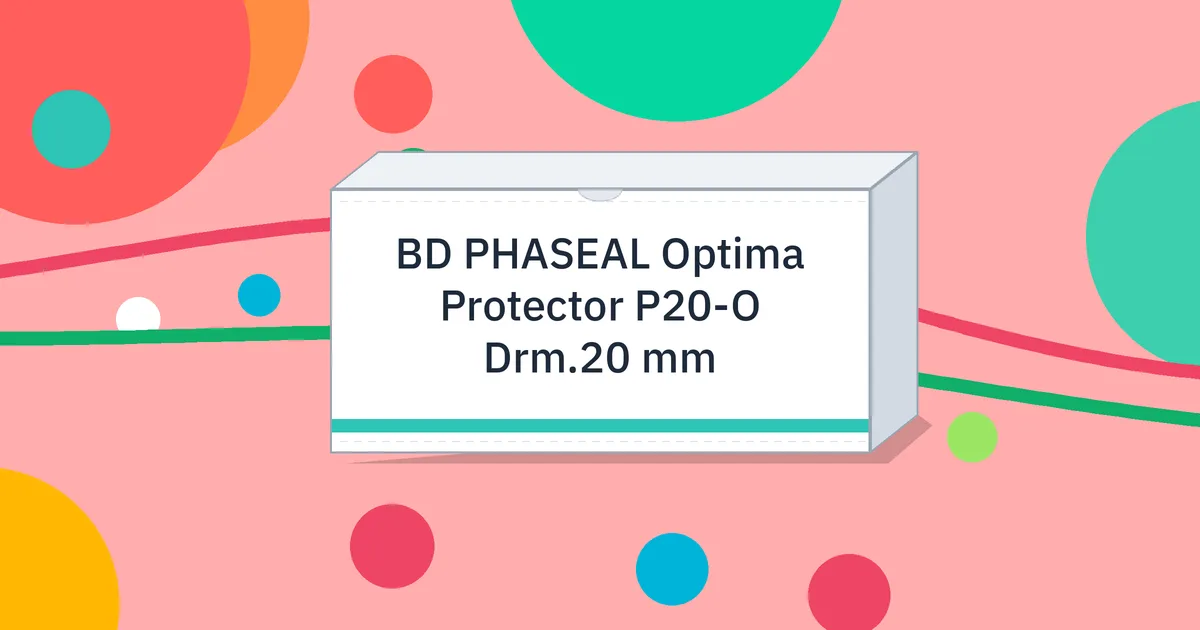 Symbolbild: Packung mit der Aufschrift BD PHASEAL Optima Protector P20-O Drm.20 mm (PZN 20309573) – Verfügbarkeit und Bezug in Apotheken in Frankfurt am Main