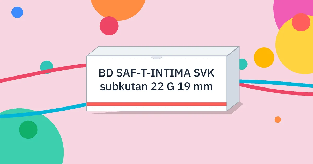 Symbolbild: Packung mit der Aufschrift BD SAF-T-INTIMA SVK subkutan 22 G 19 mm (PZN 19879791) – Verfügbarkeit und Bezug in Apotheken in Frankfurt am Main