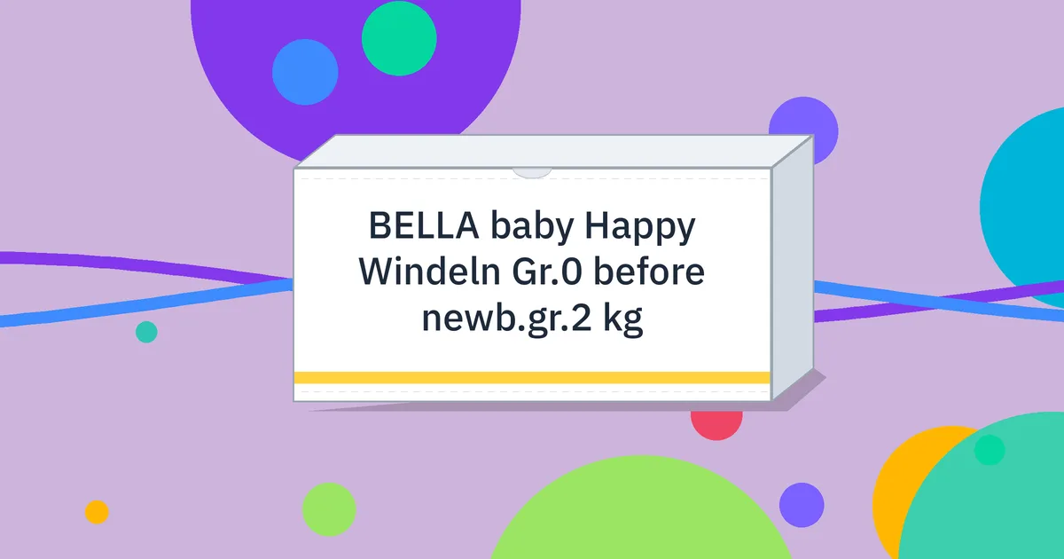 Symbolbild: Packung mit der Aufschrift BELLA baby Happy Windeln Gr.0 before newb.gr.2 kg (PZN 17368081) – Verfügbarkeit und Bezug in Apotheken in Frankfurt am Main