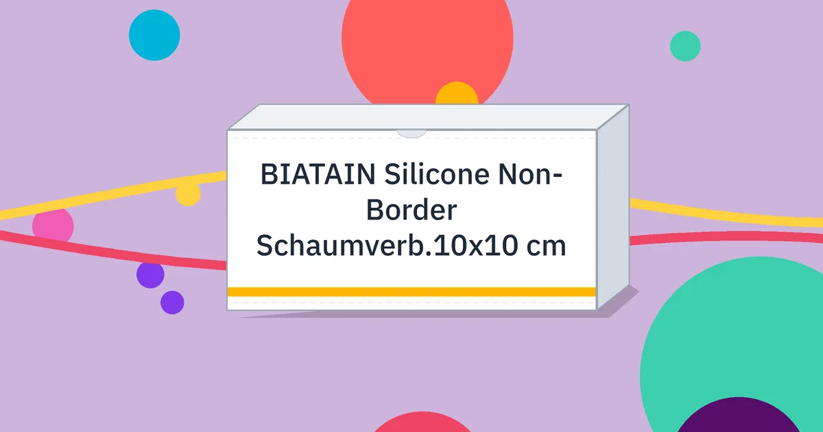 Symbolbild: Packung mit der Aufschrift BIATAIN Silicone Non-Border Schaumverb.10x10 cm (PZN 18314532) – Verfügbarkeit und Bezug in Apotheken in Frankfurt am Main