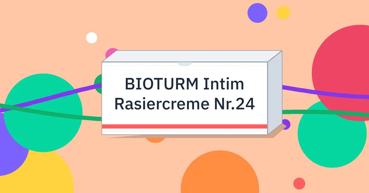 Symbolbild: Packung mit der Aufschrift BIOTURM Intim Rasiercreme Nr.24 (PZN 13924852) – Verfügbarkeit und Bezug in Apotheken in Frankfurt am Main