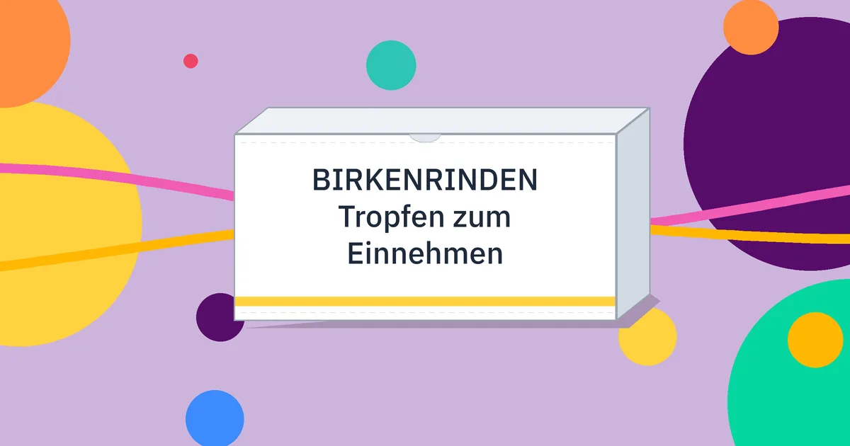 Symbolbild: Packung mit der Aufschrift BIRKENRINDEN Tropfen zum Einnehmen (PZN 11365420) – Verfügbarkeit und Bezug in Apotheken in Frankfurt am Main