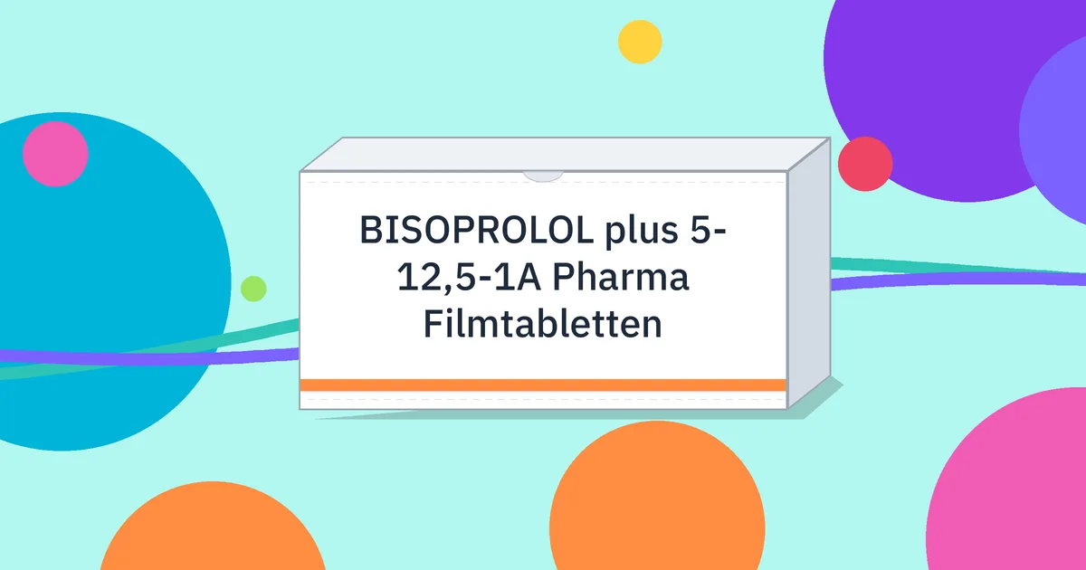 Symbolbild: Packung mit der Aufschrift BISOPROLOL plus 5-12,5-1A Pharma Filmtabletten (PZN 01620437) – Verfügbarkeit und Bezug in Apotheken in Frankfurt am Main