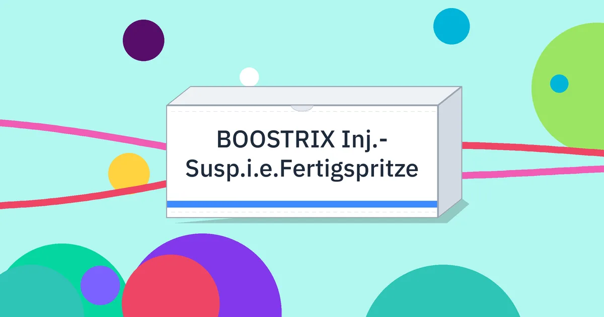 Symbolbild: Packung mit der Aufschrift BOOSTRIX Inj.-Susp.i.e.Fertigspritze (PZN 18026939) – Verfügbarkeit und Bezug in Apotheken in Frankfurt am Main
