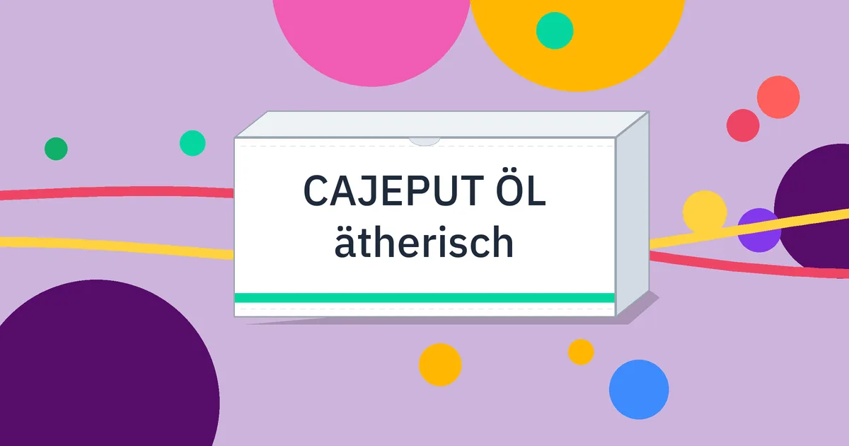 Symbolbild: Packung mit der Aufschrift CAJEPUT ÖL ätherisch (PZN 15407457) – Verfügbarkeit und Bezug in Apotheken in Frankfurt am Main