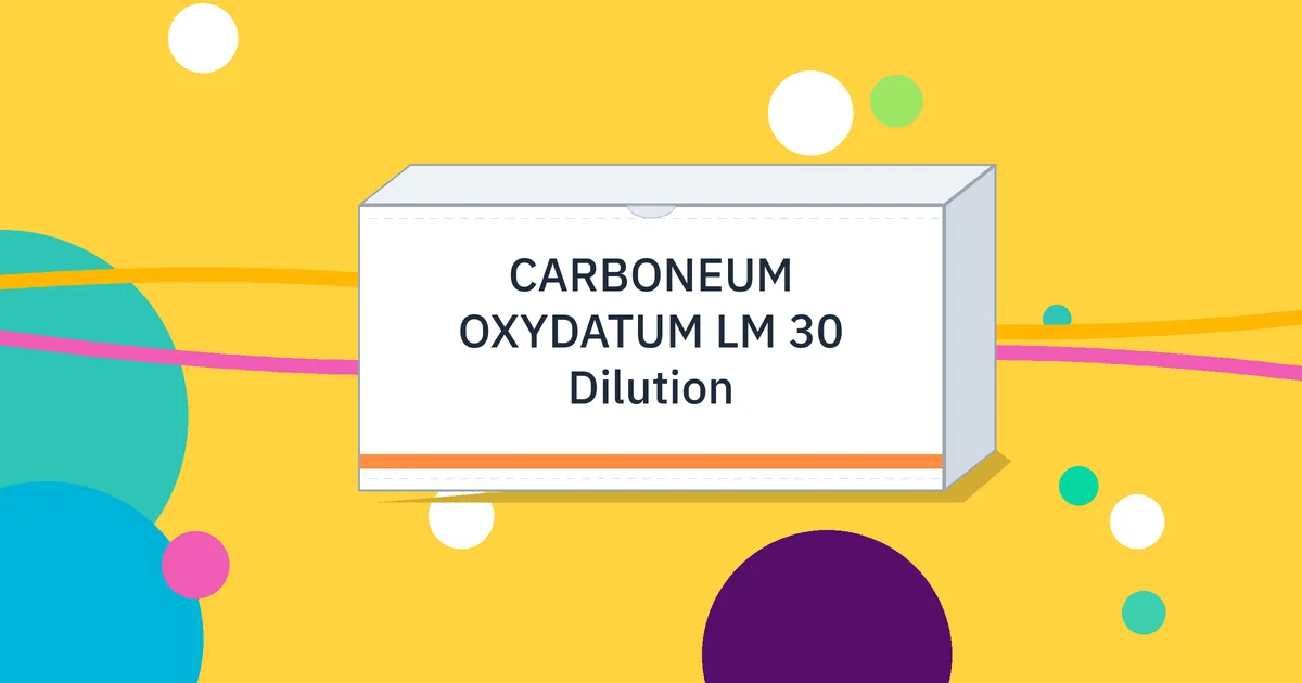 Symbolbild: Packung mit der Aufschrift CARBONEUM OXYDATUM LM 30 Dilution (PZN 13428886) – Verfügbarkeit und Bezug in Apotheken in Frankfurt am Main