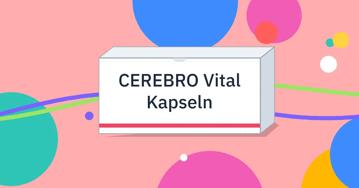 Symbolbild: Packung mit der Aufschrift CEREBRO Vital Kapseln (PZN 20385717) – Verfügbarkeit und Bezug in Apotheken in Frankfurt am Main