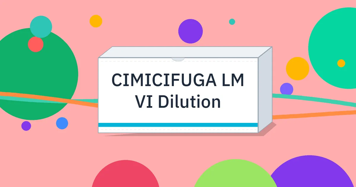 Symbolbild: Packung mit der Aufschrift CIMICIFUGA LM VI Dilution (PZN 02668110) – Verfügbarkeit und Bezug in Apotheken in Frankfurt am Main