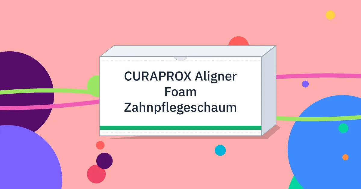 Symbolbild: Packung mit der Aufschrift CURAPROX Aligner Foam Zahnpflegeschaum (PZN 19147220) – Verfügbarkeit und Bezug in Apotheken in Frankfurt am Main