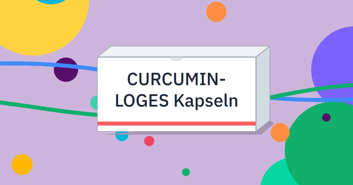 Symbolbild: Packung mit der Aufschrift CURCUMIN-LOGES Kapseln (PZN 10536664) – Verfügbarkeit und Bezug in Apotheken in Frankfurt am Main