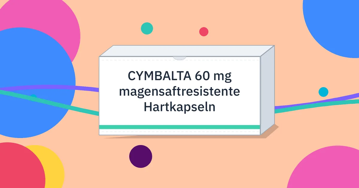 Symbolbild: Packung mit der Aufschrift CYMBALTA 60 mg magensaftresistente Hartkapseln (PZN 04165459) – Verfügbarkeit und Bezug in Apotheken in Frankfurt am Main