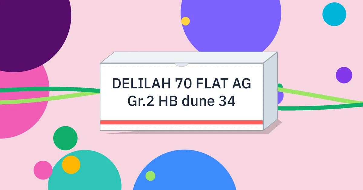 Symbolbild: Packung mit der Aufschrift DELILAH 70 FLAT AG Gr.2 HB dune 34 (PZN 13847809) – Verfügbarkeit und Bezug in Apotheken in Frankfurt am Main