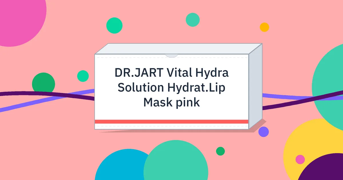 Symbolbild: Packung mit der Aufschrift DR.JART Vital Hydra Solution Hydrat.Lip Mask pink (PZN 20202757) – Verfügbarkeit und Bezug in Apotheken in Frankfurt am Main
