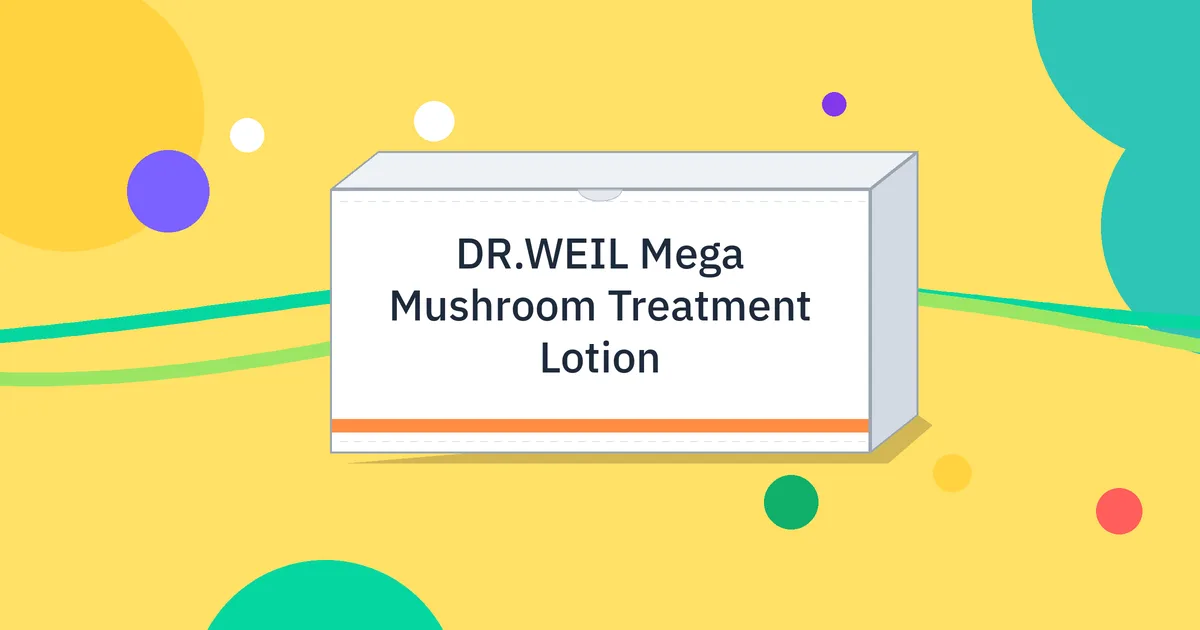 Symbolbild: Packung mit der Aufschrift DR.WEIL Mega Mushroom Treatment Lotion (PZN 18863316) – Verfügbarkeit und Bezug in Apotheken in Frankfurt am Main