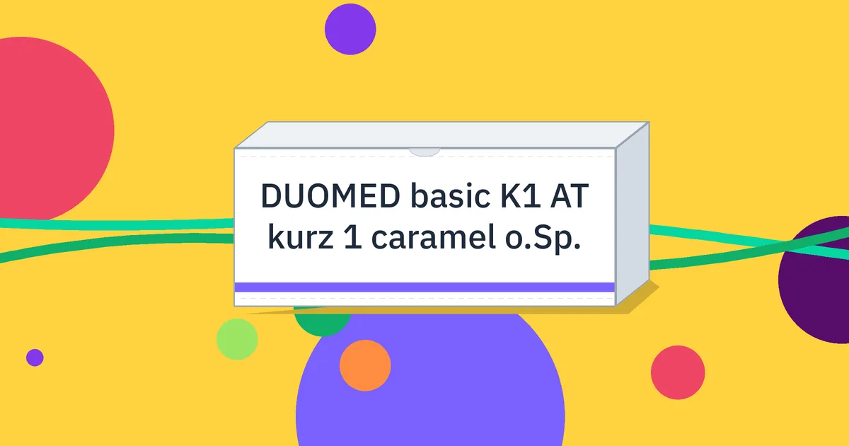 Symbolbild: Packung mit der Aufschrift DUOMED basic K1 AT kurz 1 caramel o.Sp. (PZN 20902839) – Verfügbarkeit und Bezug in Apotheken in Frankfurt am Main