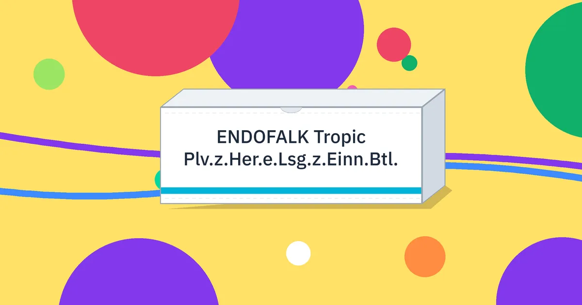 Symbolbild: Packung mit der Aufschrift ENDOFALK Tropic Plv.z.Her.e.Lsg.z.Einn.Btl. (PZN 00003180) – Verfügbarkeit und Bezug in Apotheken in Frankfurt am Main