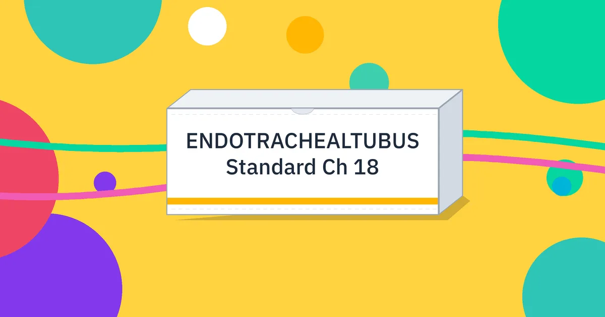 Symbolbild: Packung mit der Aufschrift ENDOTRACHEALTUBUS Standard Ch 18 (PZN 04472061) – Verfügbarkeit und Bezug in Apotheken in Frankfurt am Main