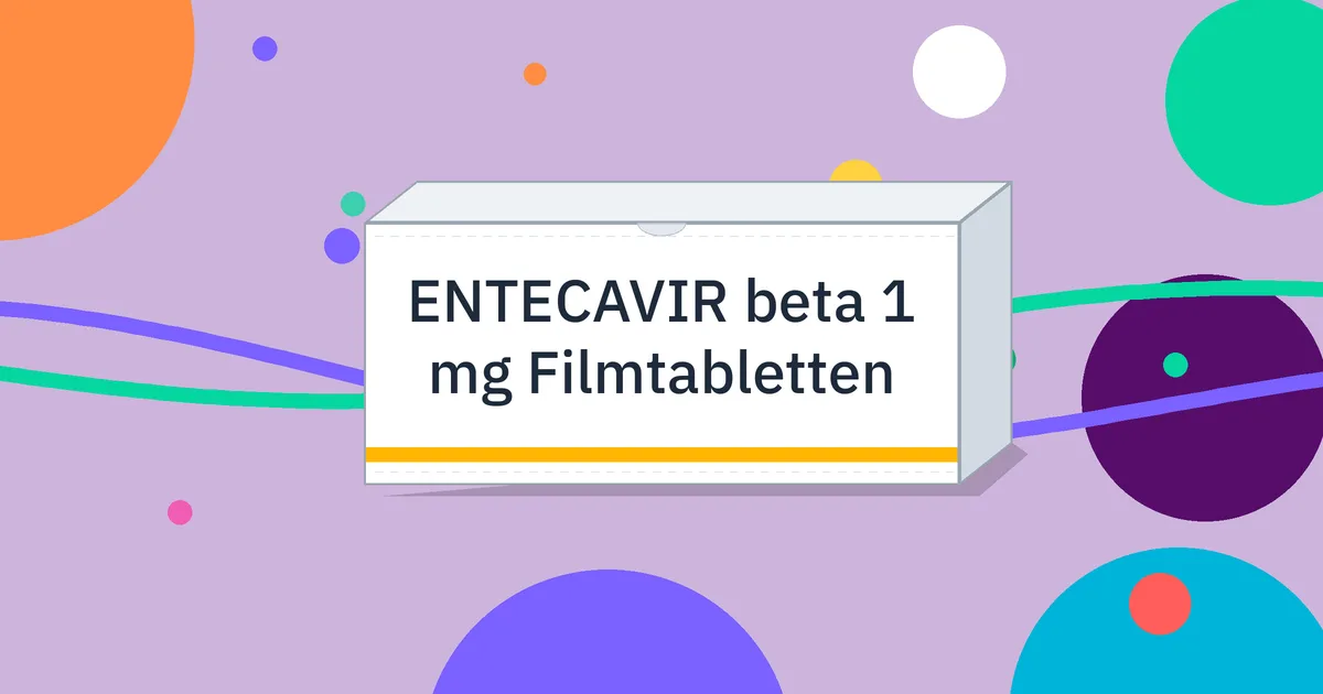 Symbolbild: Packung mit der Aufschrift ENTECAVIR beta 1 mg Filmtabletten (PZN 12456254) – Verfügbarkeit und Bezug in Apotheken in Frankfurt am Main