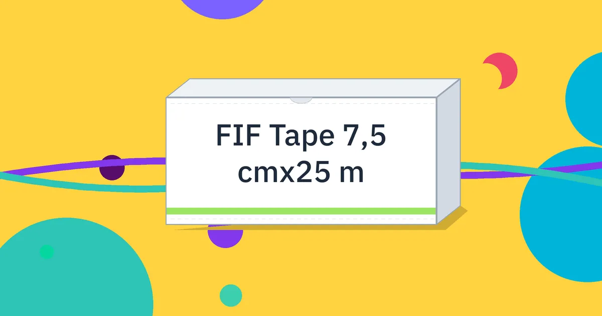 Symbolbild: Packung mit der Aufschrift FIF Tape 7,5 cmx25 m (PZN 19139433) – Verfügbarkeit und Bezug in Apotheken in Frankfurt am Main
