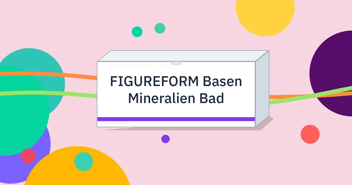 Symbolbild: Packung mit der Aufschrift FIGUREFORM Basen Mineralien Bad (PZN 01795711) – Verfügbarkeit und Bezug in Apotheken in Frankfurt am Main