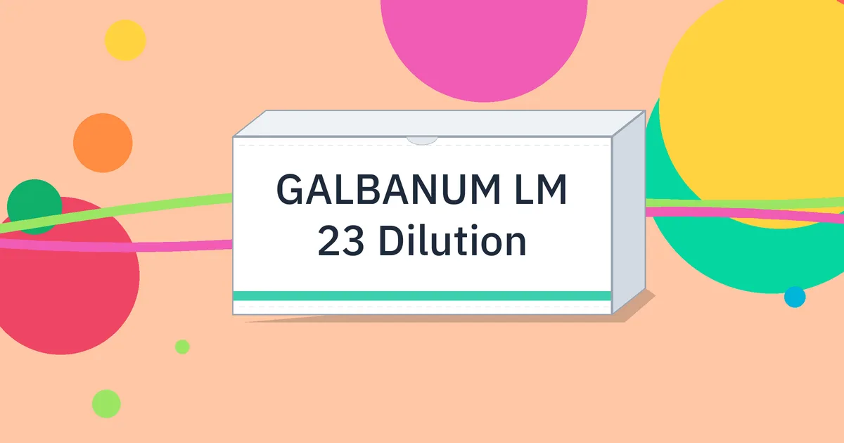 Symbolbild: Packung mit der Aufschrift GALBANUM LM 23 Dilution (PZN 13495434) – Verfügbarkeit und Bezug in Apotheken in Frankfurt am Main