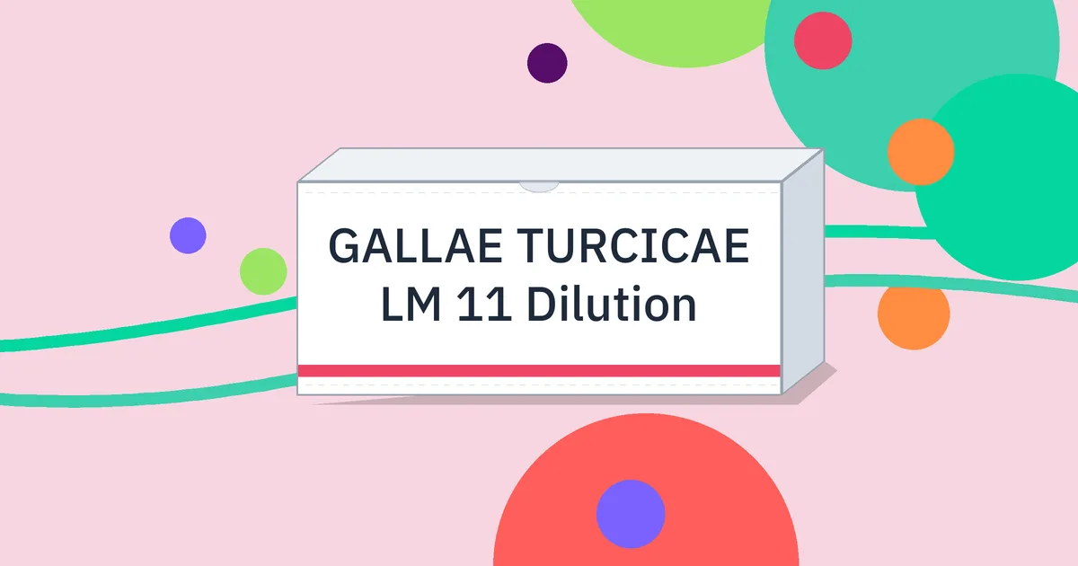 Symbolbild: Packung mit der Aufschrift GALLAE TURCICAE LM 11 Dilution (PZN 13498036) – Verfügbarkeit und Bezug in Apotheken in Frankfurt am Main