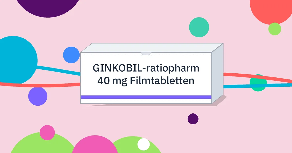 Symbolbild: Packung mit der Aufschrift GINKOBIL-ratiopharm 40 mg Filmtabletten (PZN 06680817) – Verfügbarkeit und Bezug in Apotheken in Frankfurt am Main