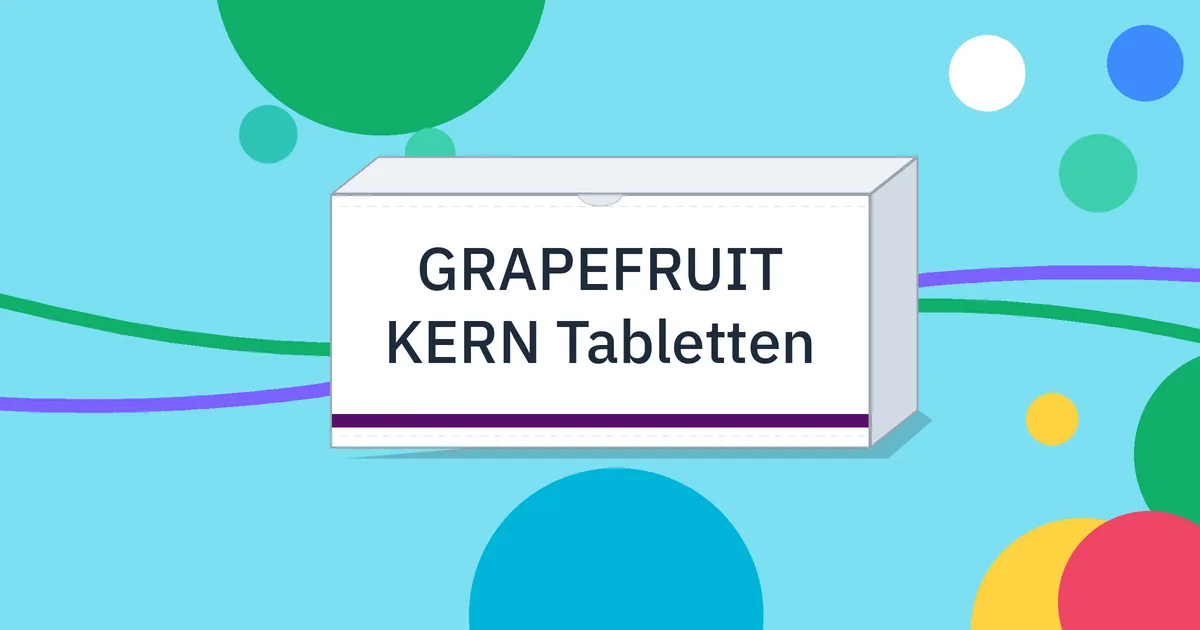 Symbolbild: Packung mit der Aufschrift GRAPEFRUIT KERN Tabletten (PZN 08501440) – Verfügbarkeit und Bezug in Apotheken in Frankfurt am Main