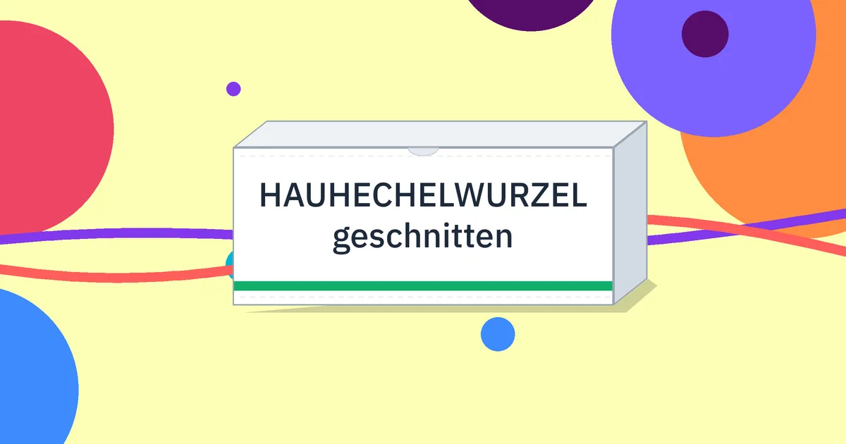 Symbolbild: Packung mit der Aufschrift HAUHECHELWURZEL geschnitten (PZN 11309930) – Verfügbarkeit und Bezug in Apotheken in Frankfurt am Main