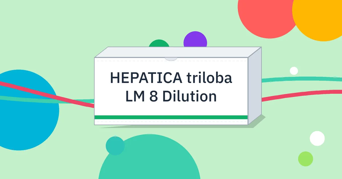 Symbolbild: Packung mit der Aufschrift HEPATICA triloba LM 8 Dilution (PZN 13552066) – Verfügbarkeit und Bezug in Apotheken in Frankfurt am Main