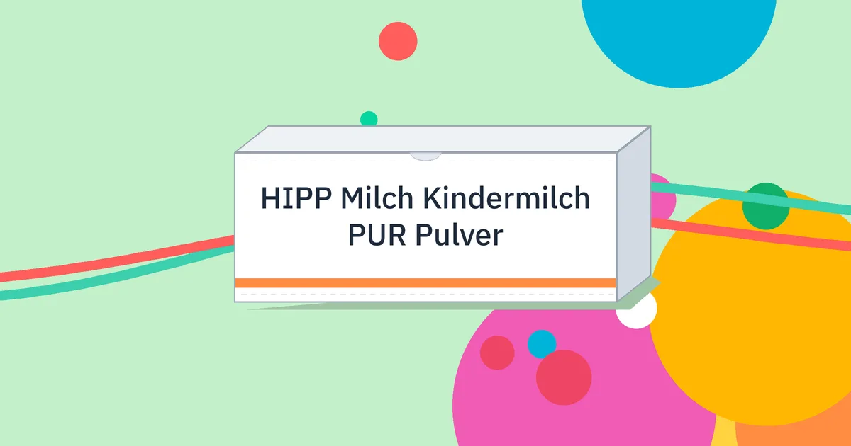 Symbolbild: Packung mit der Aufschrift HIPP Milch Kindermilch PUR Pulver (PZN 20162101) – Verfügbarkeit und Bezug in Apotheken in Frankfurt am Main