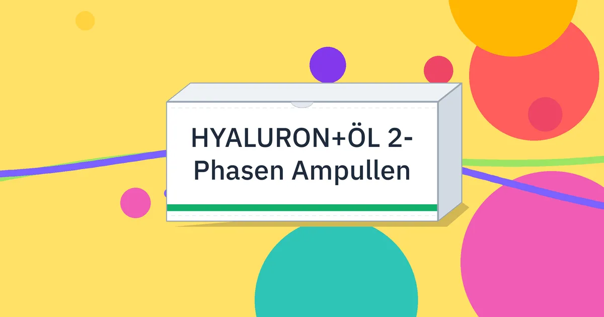 Symbolbild: Packung mit der Aufschrift HYALURON+ÖL 2-Phasen Ampullen (PZN 15992556) – Verfügbarkeit und Bezug in Apotheken in Frankfurt am Main