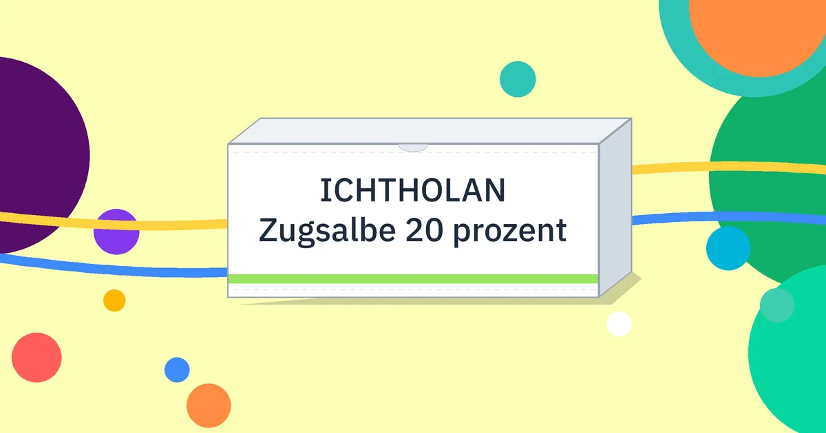 Symbolbild: Packung mit der Aufschrift ICHTHOLAN Zugsalbe 20 prozent (PZN 19099225) – Verfügbarkeit und Bezug in Apotheken in Frankfurt am Main