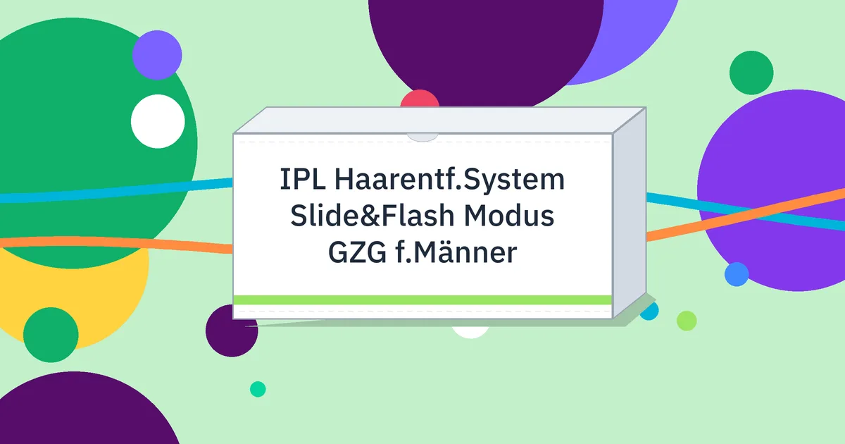 Symbolbild: Packung mit der Aufschrift IPL Haarentf.System Slide&Flash Modus GZG f.Männer (PZN 10026851) – Verfügbarkeit und Bezug in Apotheken in Frankfurt am Main