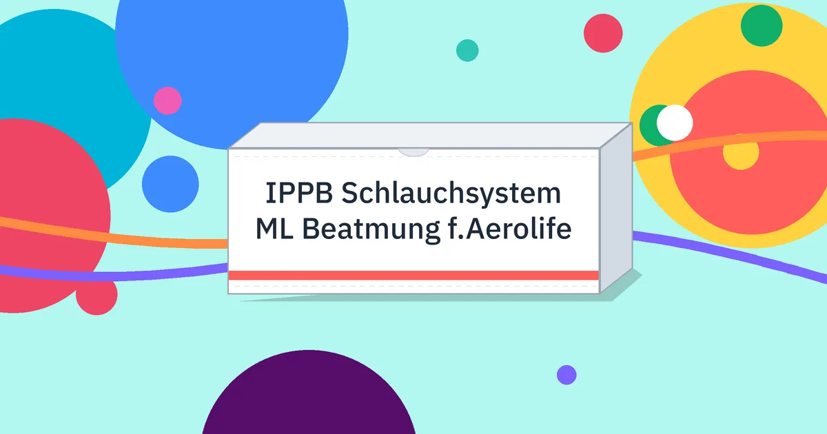 Symbolbild: Packung mit der Aufschrift IPPB Schlauchsystem ML Beatmung f.Aerolife (PZN 11529301) – Verfügbarkeit und Bezug in Apotheken in Frankfurt am Main