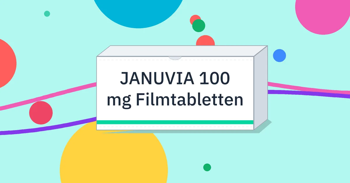 Symbolbild: Packung mit der Aufschrift JANUVIA 100 mg Filmtabletten (PZN 20723284) – Verfügbarkeit und Bezug in Apotheken in Frankfurt am Main