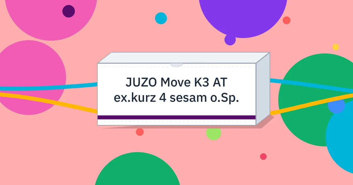 Symbolbild: Packung mit der Aufschrift JUZO Move K3 AT ex.kurz 4 sesam o.Sp. (PZN 20681568) – Verfügbarkeit und Bezug in Apotheken in Frankfurt am Main
