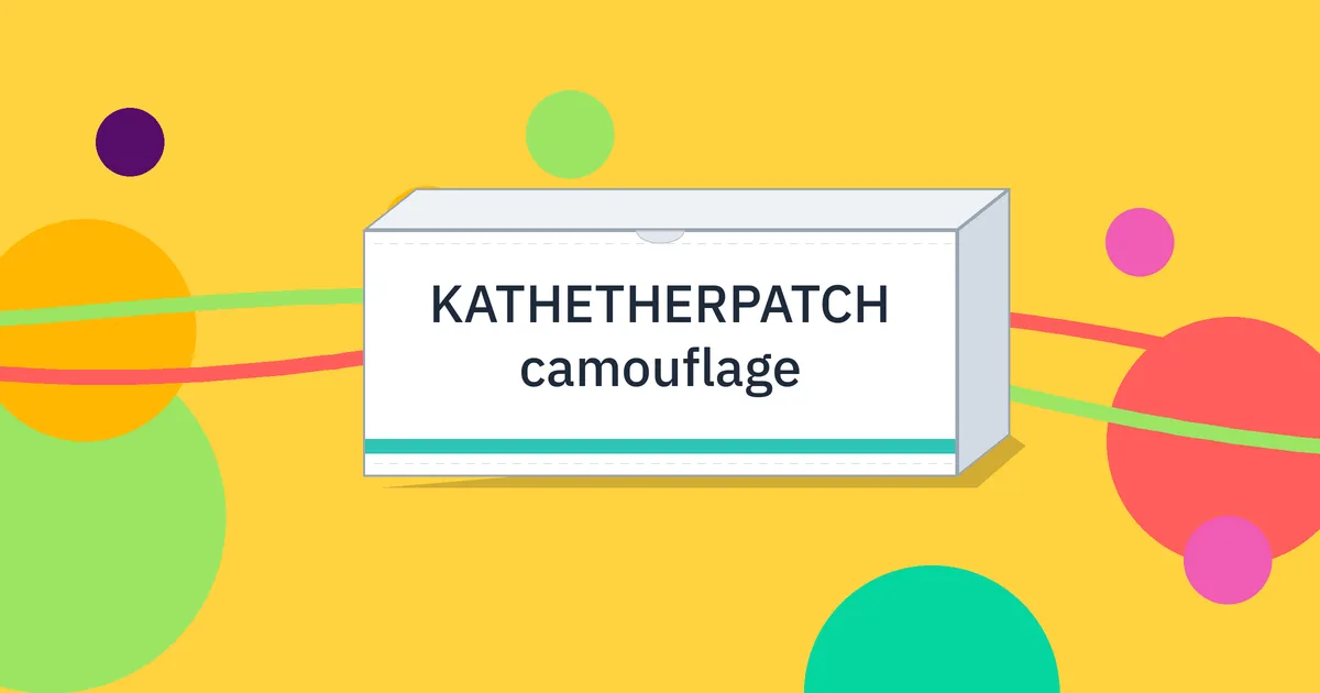 Symbolbild: Packung mit der Aufschrift KATHETHERPATCH camouflage (PZN 19867569) – Verfügbarkeit und Bezug in Apotheken in Frankfurt am Main